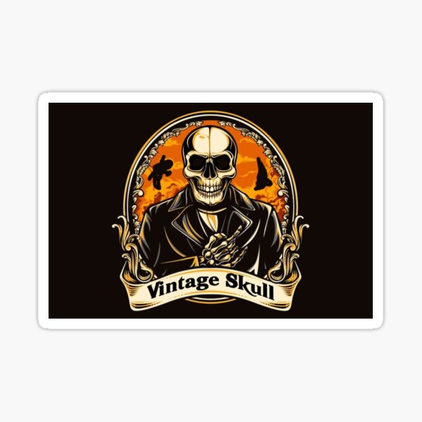 "Skill vintage " Sticker for Sale by marciocc238 | Redbubble