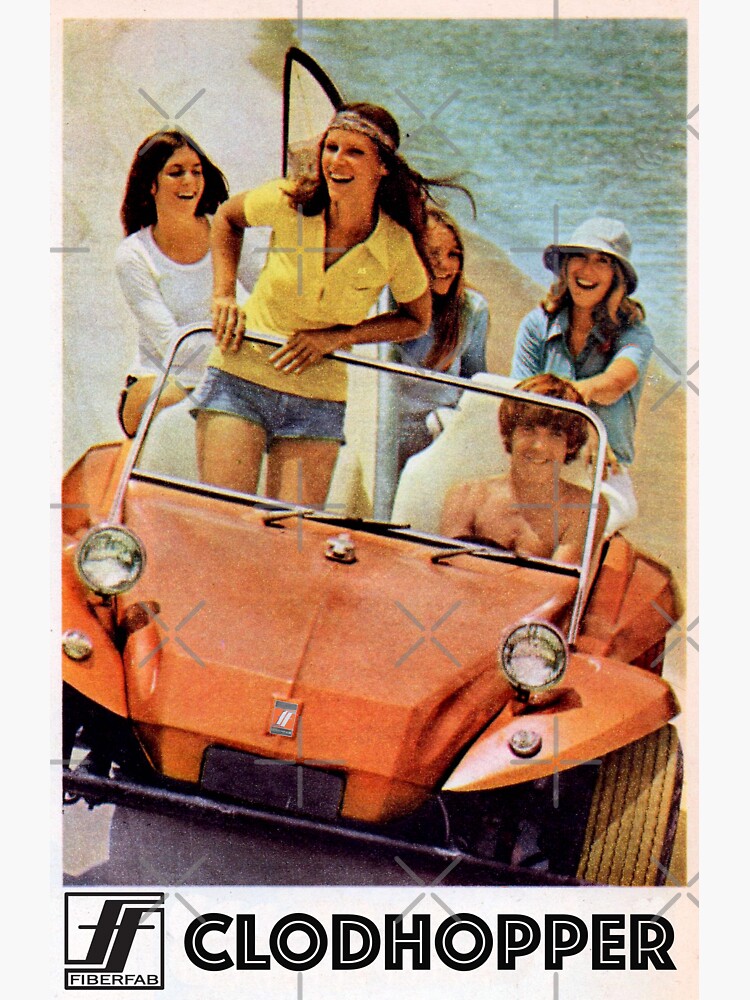 "Clodhopper Vintage Poster Re-Imagined" Sticker by SimonAllen | Redbubble