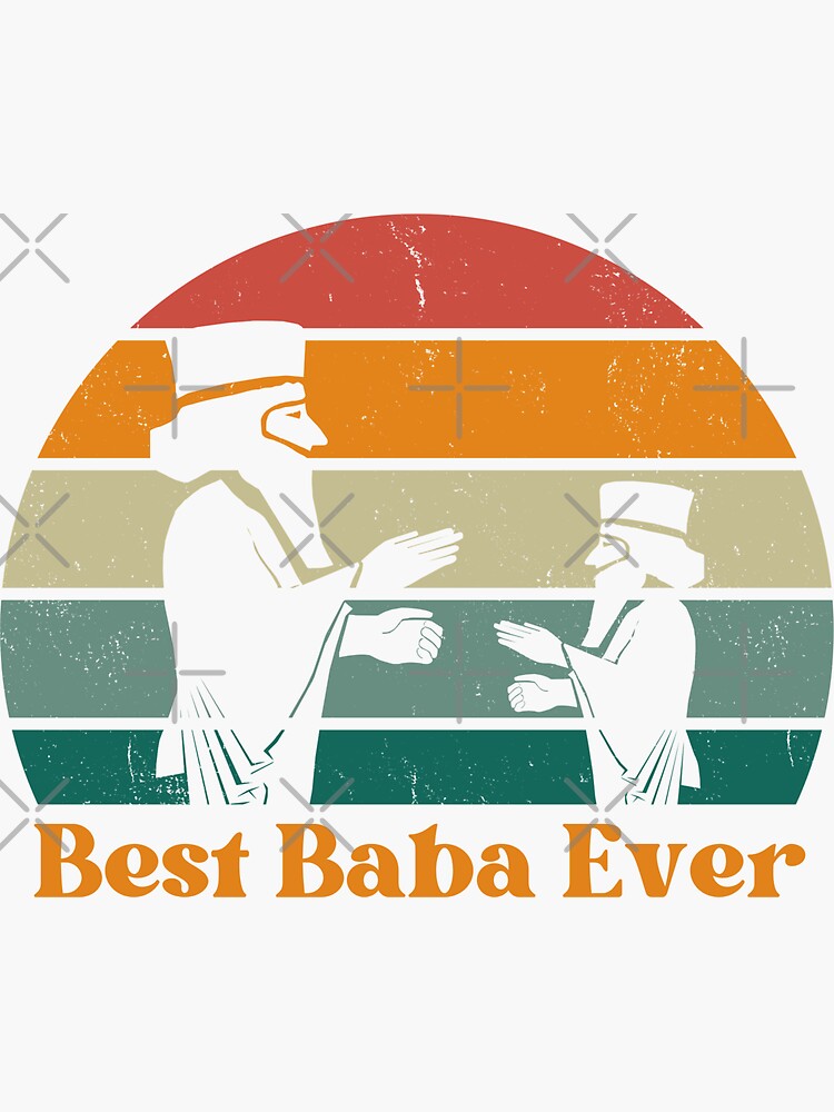 "Best baba ever - Persian art" Sticker by Elbenj | Redbubble