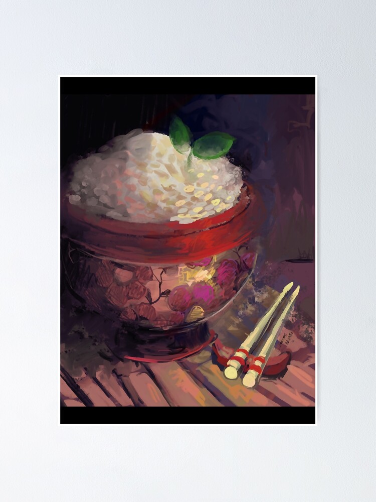 "boiled rice " Poster for Sale by CynthiaJ743388 | Redbubble