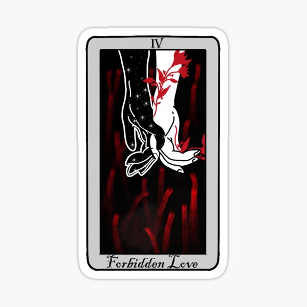 "Forbidden Love Tarot Card" Sticker by cbarbou1 | Redbubble