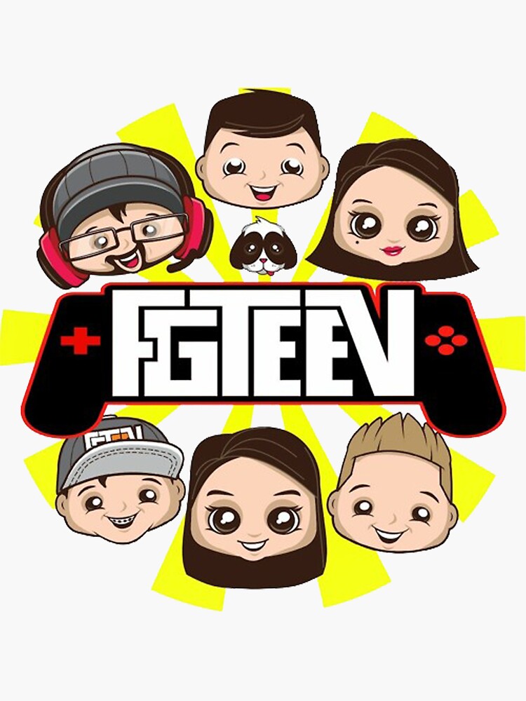 "fgteev Family Gaming " Sticker by Emily-Paulichi | Redbubble