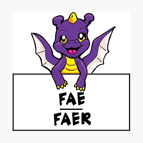 "Fae / Faer ENBY Dragon Pronouns / gender neutral pronouns/ Non-Binary ...