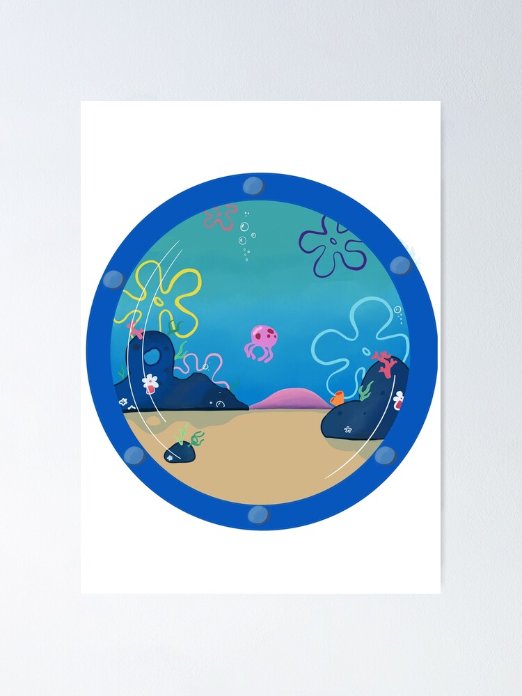 "Spongebob Window // Commission" Poster for Sale by themadelinerock ...