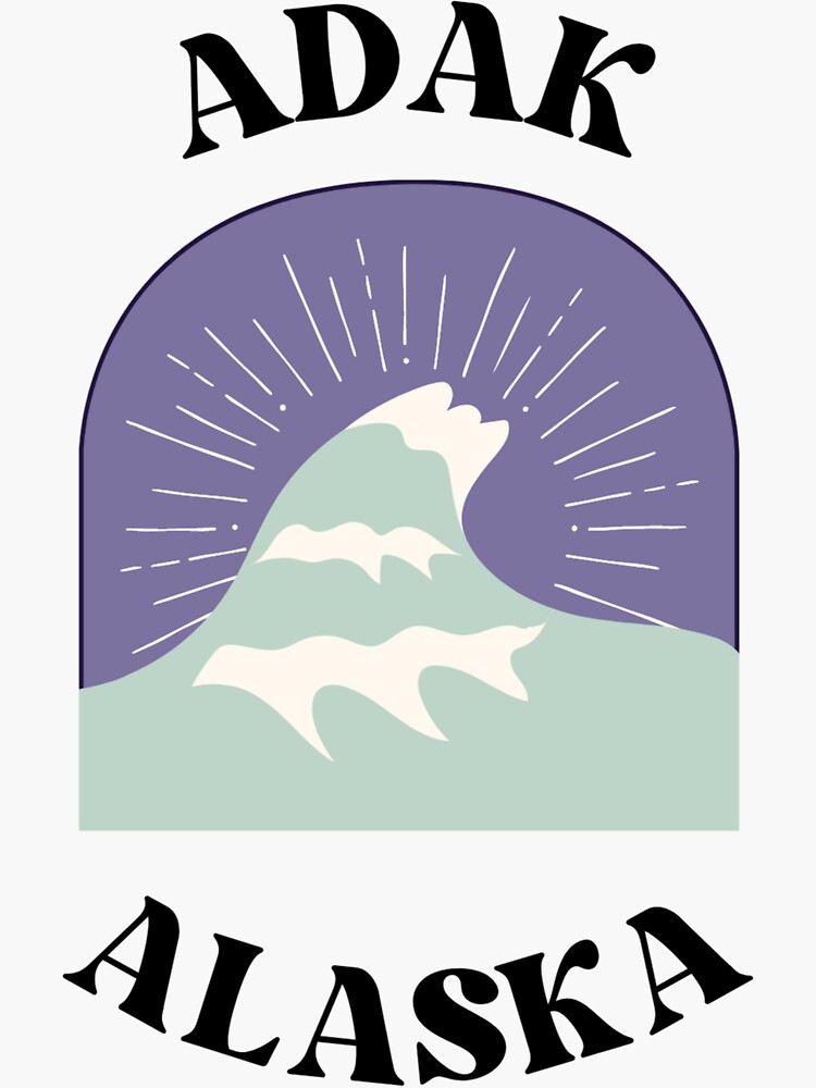 "Adak alaska sea wave home city Men Women" Sticker by Jeangel97 | Redbubble