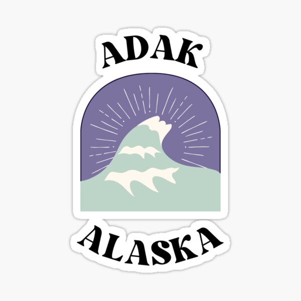 "Adak alaska sea wave home city Men Women" Sticker by Jeangel97 | Redbubble