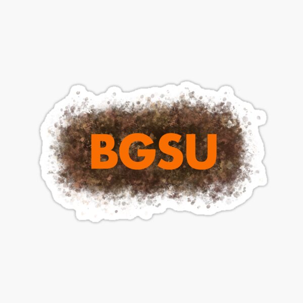 "BGSU Muddy Letters" Sticker by dalymeg | Redbubble