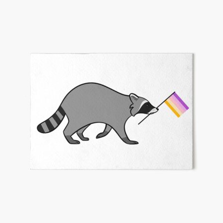 "Trixic Pride Raccoon" Art Board Print by Oreo-Lynx | Redbubble