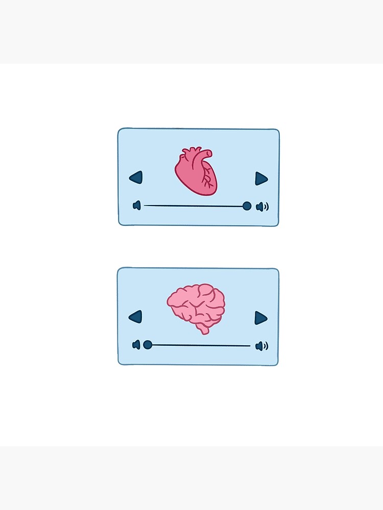 "Heart over Brain" Poster for Sale by untitledsheet | Redbubble