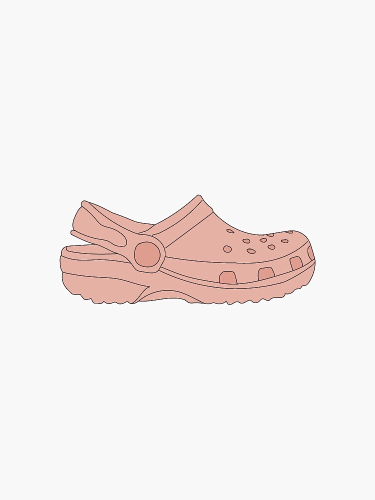 "pink croc" Sticker by keygibson | Redbubble