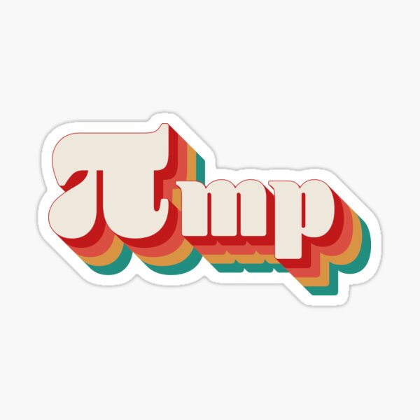 "πmp (pimp)" Sticker by Texterns | Redbubble