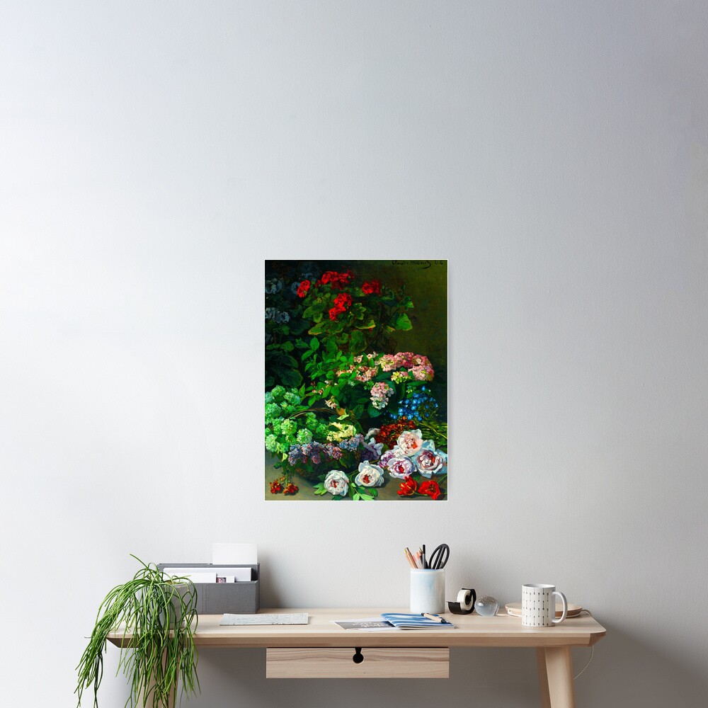 "Spring Flowers still life painting by Claude Monet,impressionism ...