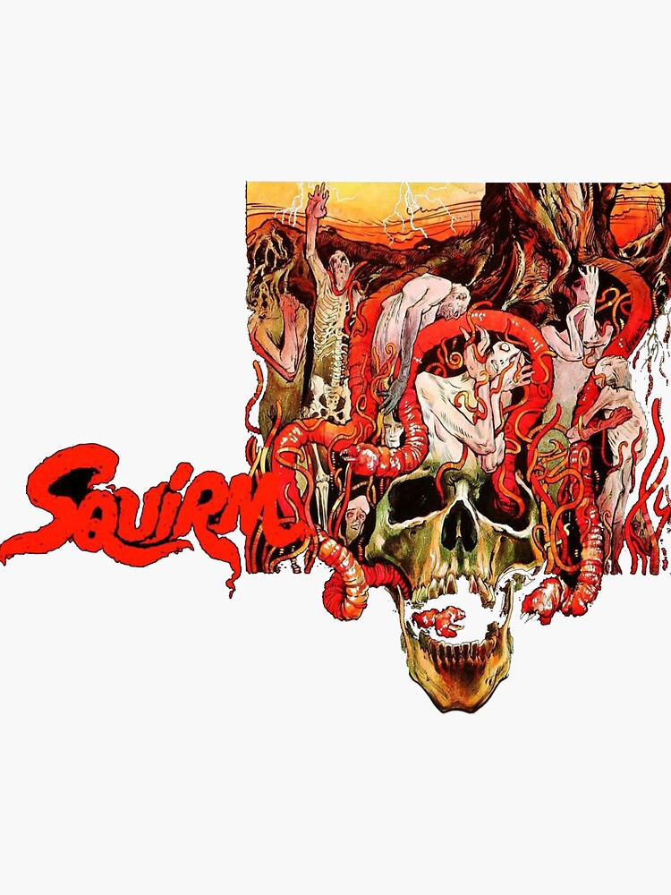 "Squirm Horror Movie Halloween" Sticker by Clementine3723 | Redbubble