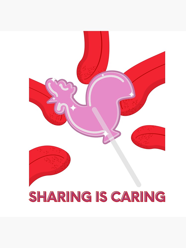"Sharing is Caring" Poster for Sale by ConcepArtShop | Redbubble