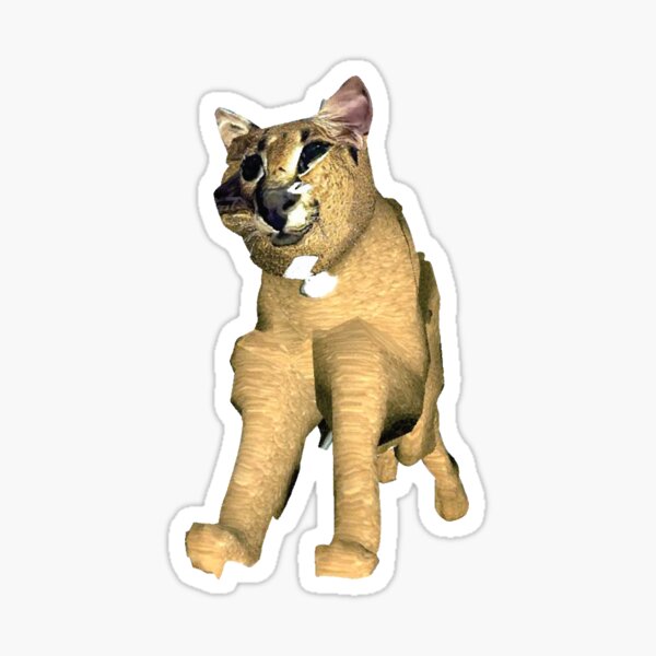 "Weird 3d Floppa" Sticker by Rzera- | Redbubble