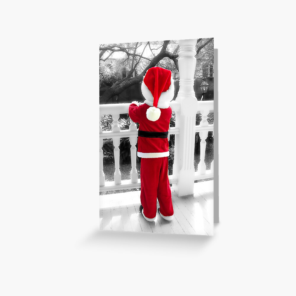 "Waiting for Santa" Greeting Card by AngelPhotozzz | Redbubble