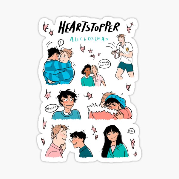 "Heartstopper" Sticker by iprintARTSTORE | Redbubble