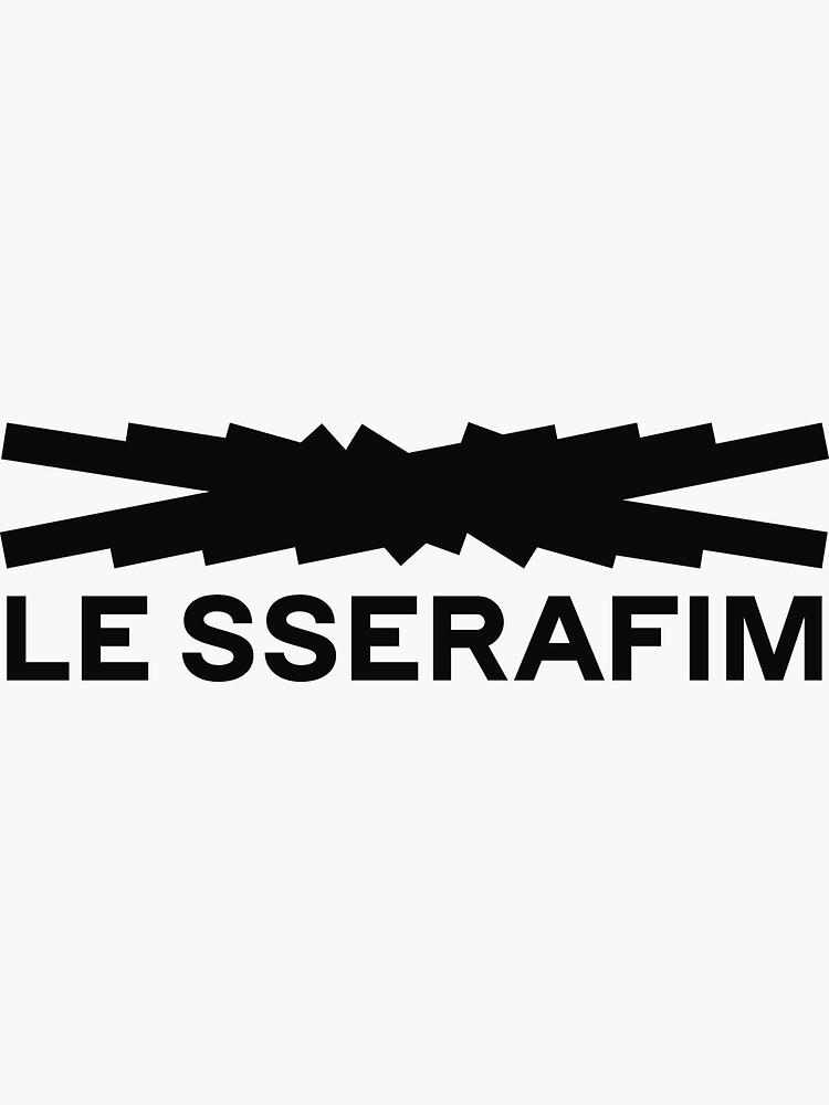 "KPOP LE SSERAFIM LOGO" Sticker for Sale by Idol-Maker | Redbubble