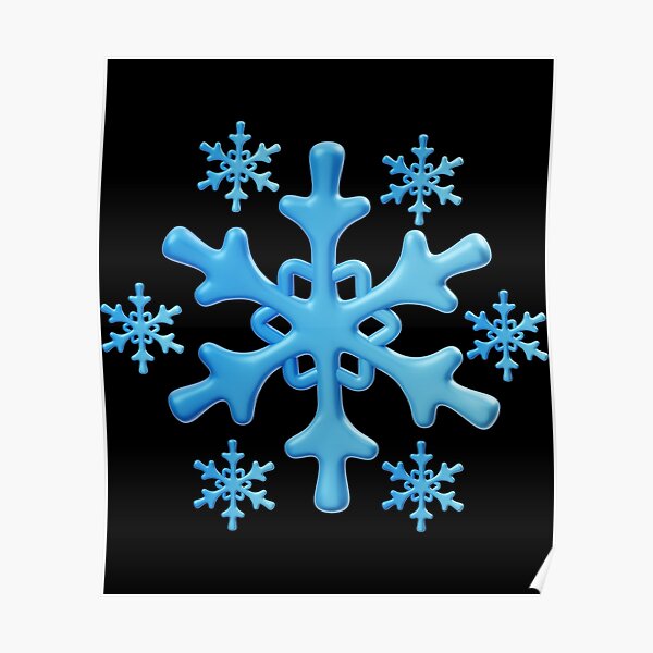"Snowflake" Poster for Sale by 3Dimension | Redbubble