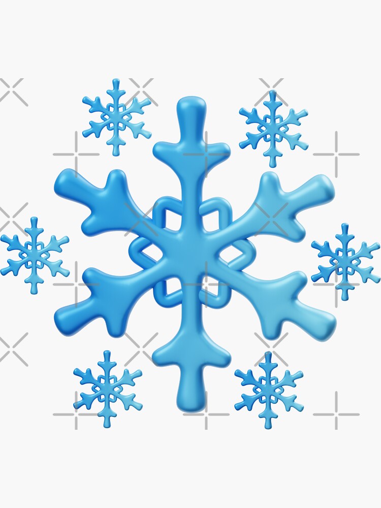 "Snowflake" Sticker for Sale by 3Dimension | Redbubble
