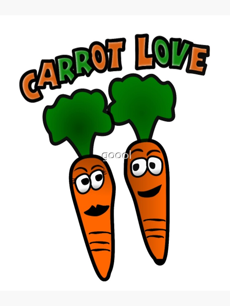 "Carrot Love With Carrot " Poster for Sale by goool | Redbubble