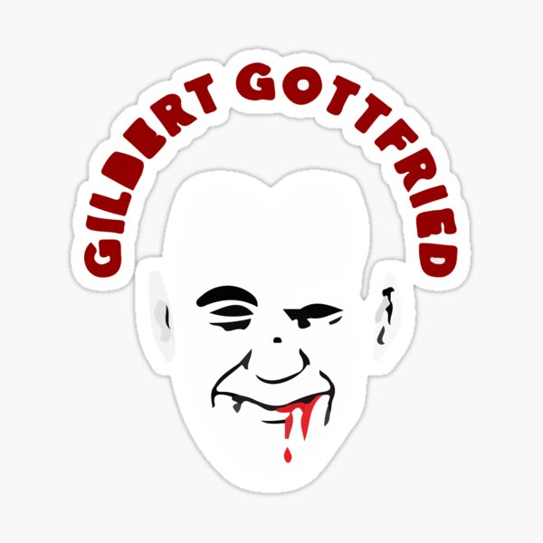 "Retro Vintage Gilbert Gottfried Comedian" Sticker by BarbaraBarbara4 ...
