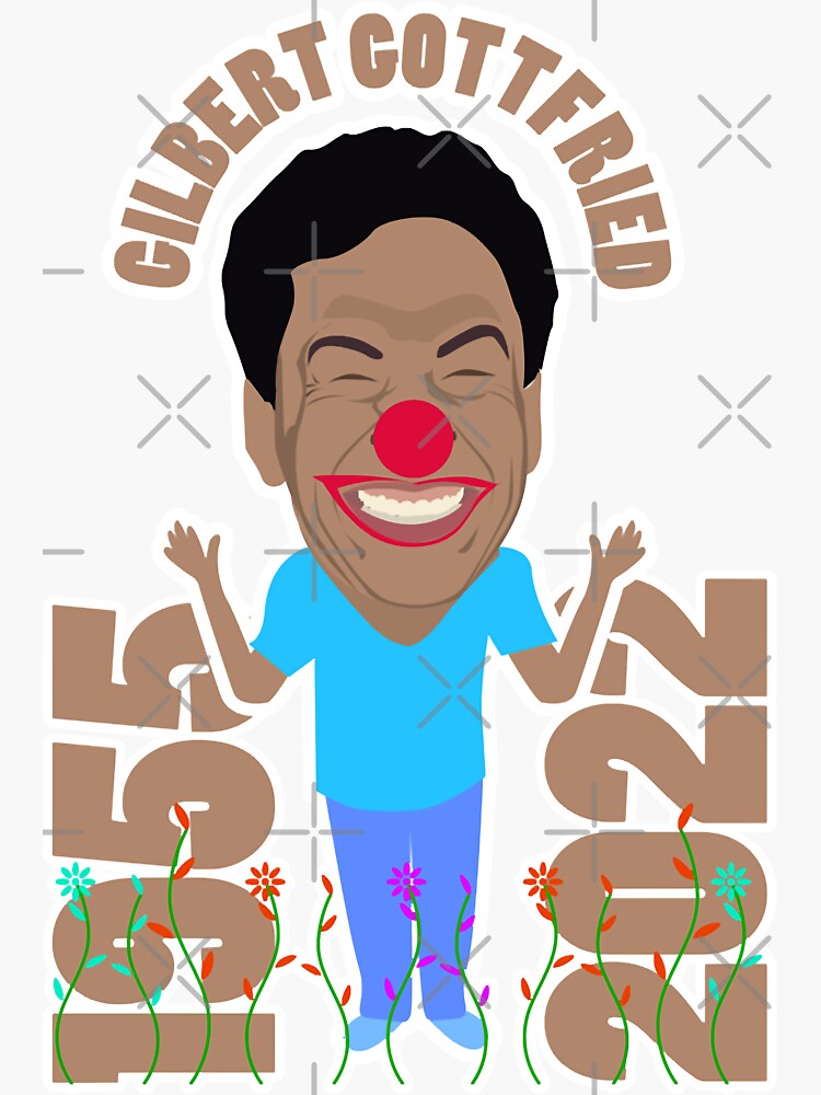 "Vintage Gilbert Gottfried Caricature" Sticker by BarbaraBarbara4 ...