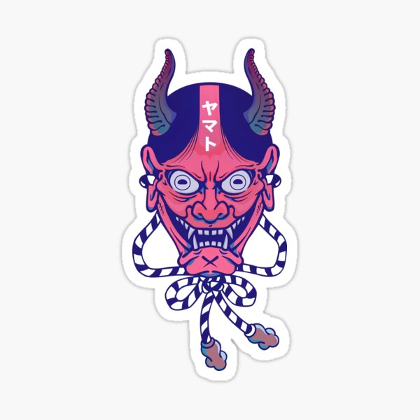 "Yamato - Oden Anime PIRATE Manga Son kaido Wano Face Hannya" Sticker ...