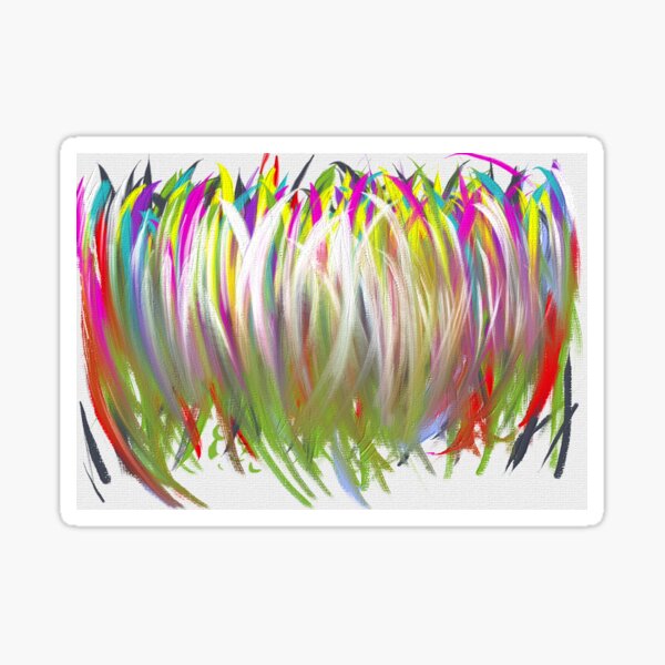 "Colorful features " Sticker for Sale by Fabiansbluebag | Redbubble