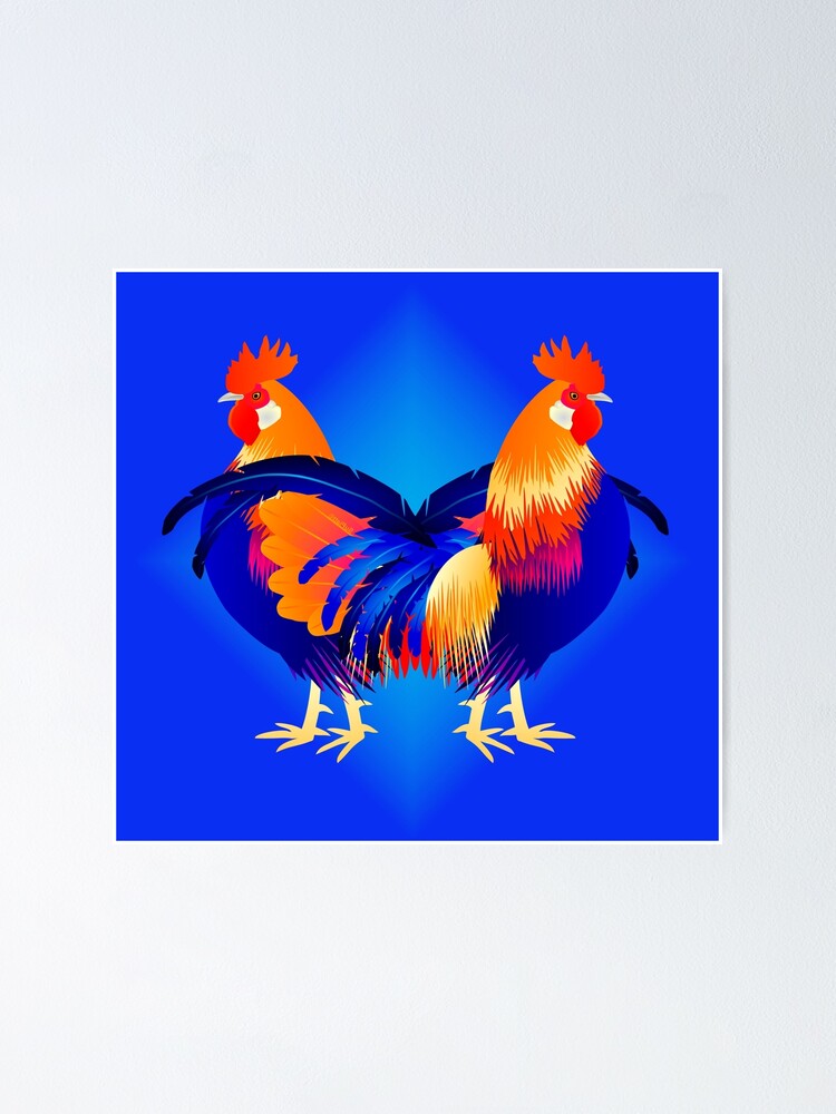 "Chula Chickens" Poster by ArtwithDog | Redbubble
