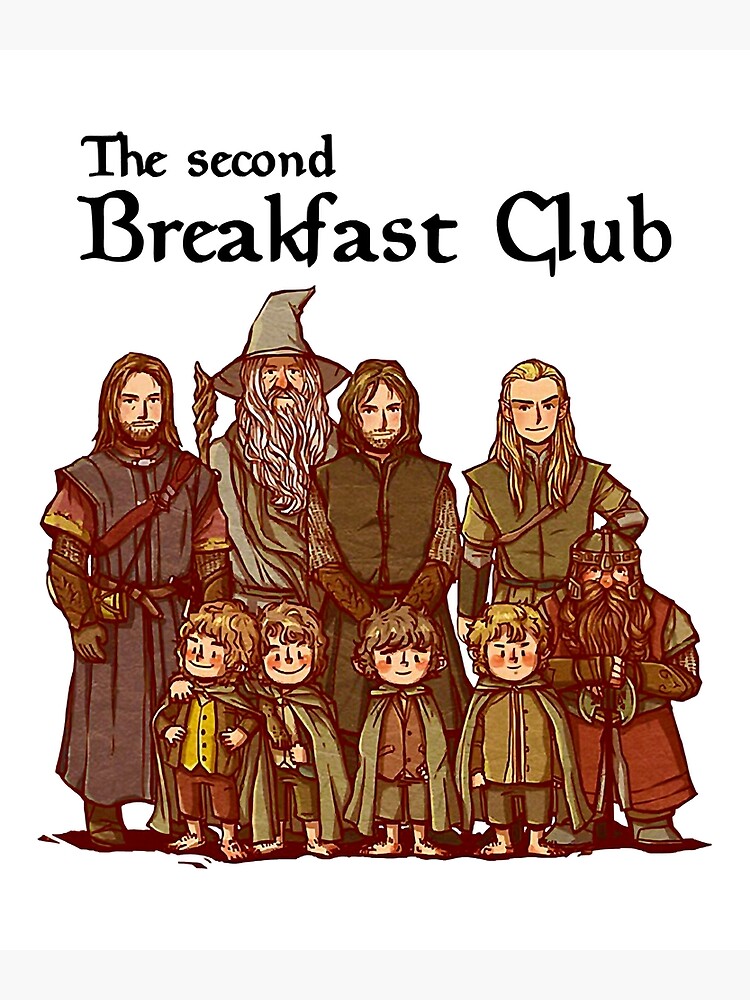 "The Second Breakfast Gift Fan" Poster for Sale by HillaSirvio | Redbubble