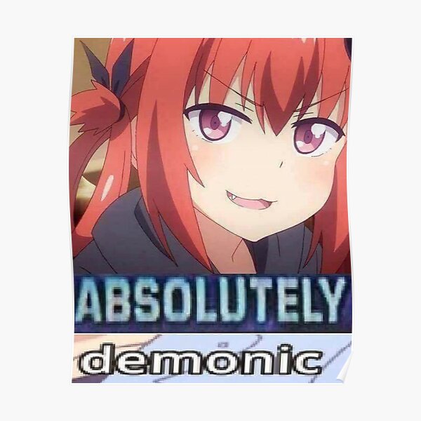 "Absolutely Demonic Satania Gabriel Dropout" Poster for Sale by ...