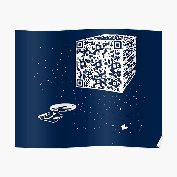Póster «Official We Are The Borg Resistance Is Futile Space Qr Code Men ...