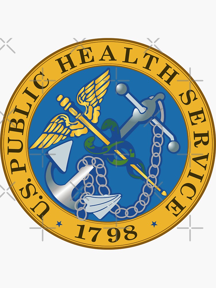 "USPHS - United States Public Health Service Seal - Color" Sticker for ...