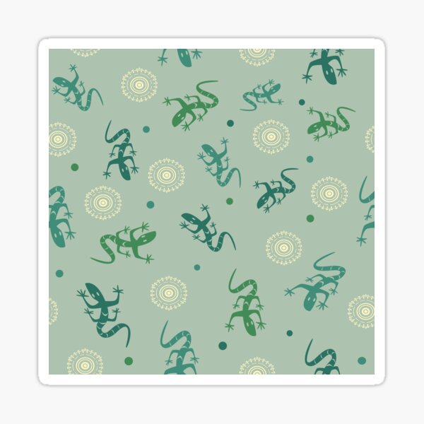 "Lizards" Sticker for Sale by BattaAnastasia | Redbubble