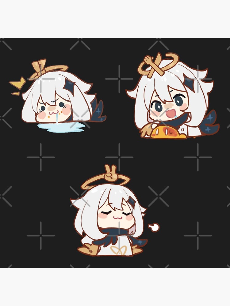 Chibi Paimon Pack - Genshin Impact Premium Matte Vertical Poster sold ...