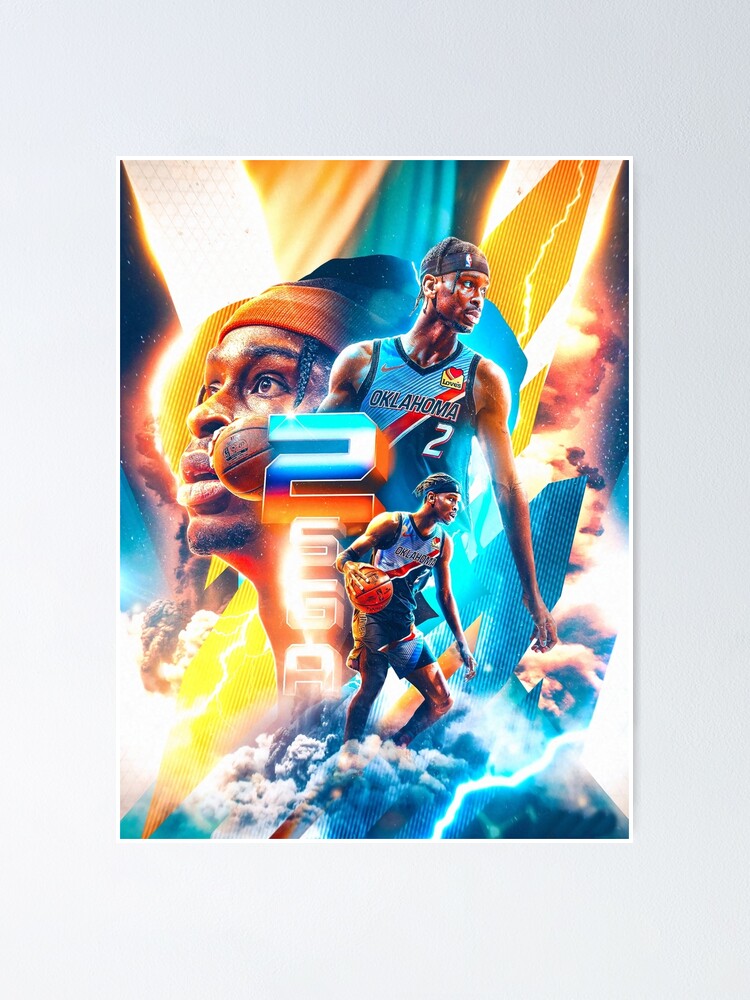 "Shai Gilgeous-Alexander 2 Basketball" Poster for Sale by HazlettTLH ...