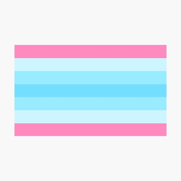 Trans Man Pride Flag Photographic Print By Porcupride Redbubble