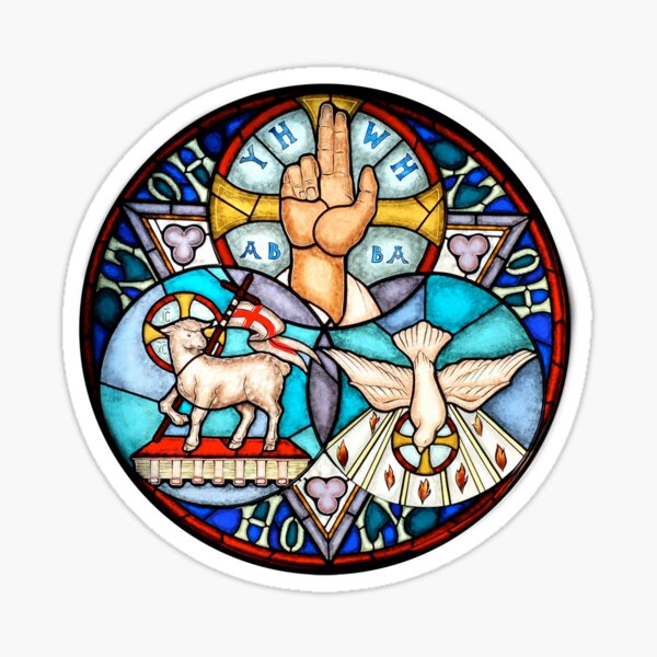 "The Father is the Son and the Holy Spirit of the Holy Trinity" Sticker ...