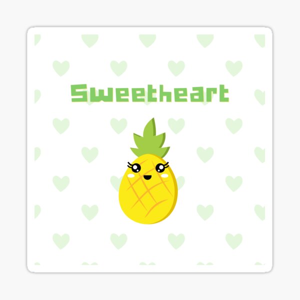 "Sweetheart" Sticker by RetroRoomInc | Redbubble