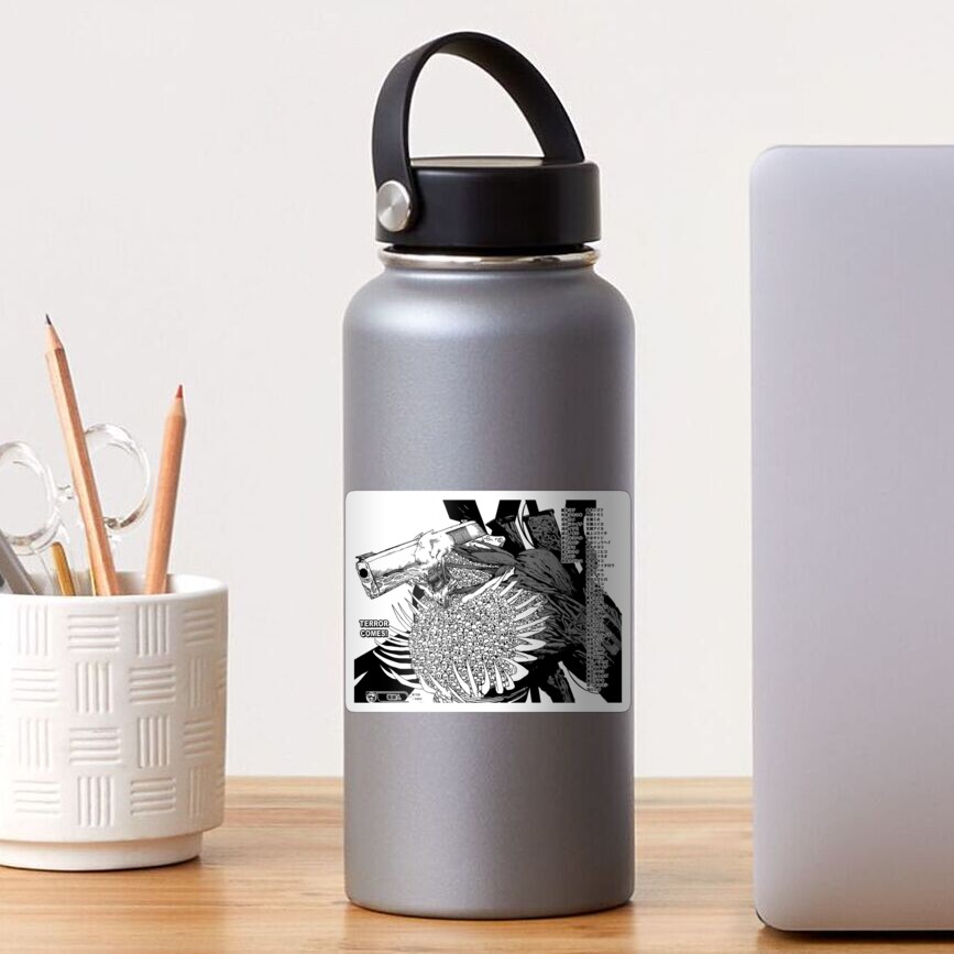 "Chainsaw Man Gun Devil Manga Panel" Sticker for Sale by arcHavoc ...