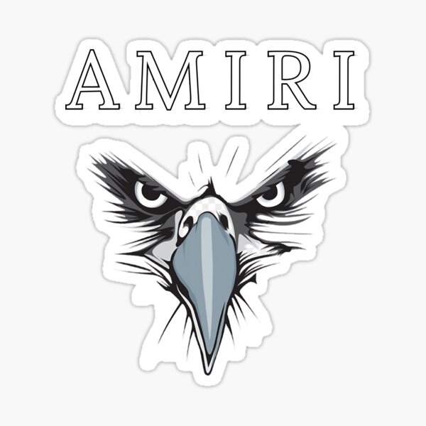 "Amiri For Men And Women" Sticker for Sale by ShaniyaRaynor | Redbubble
