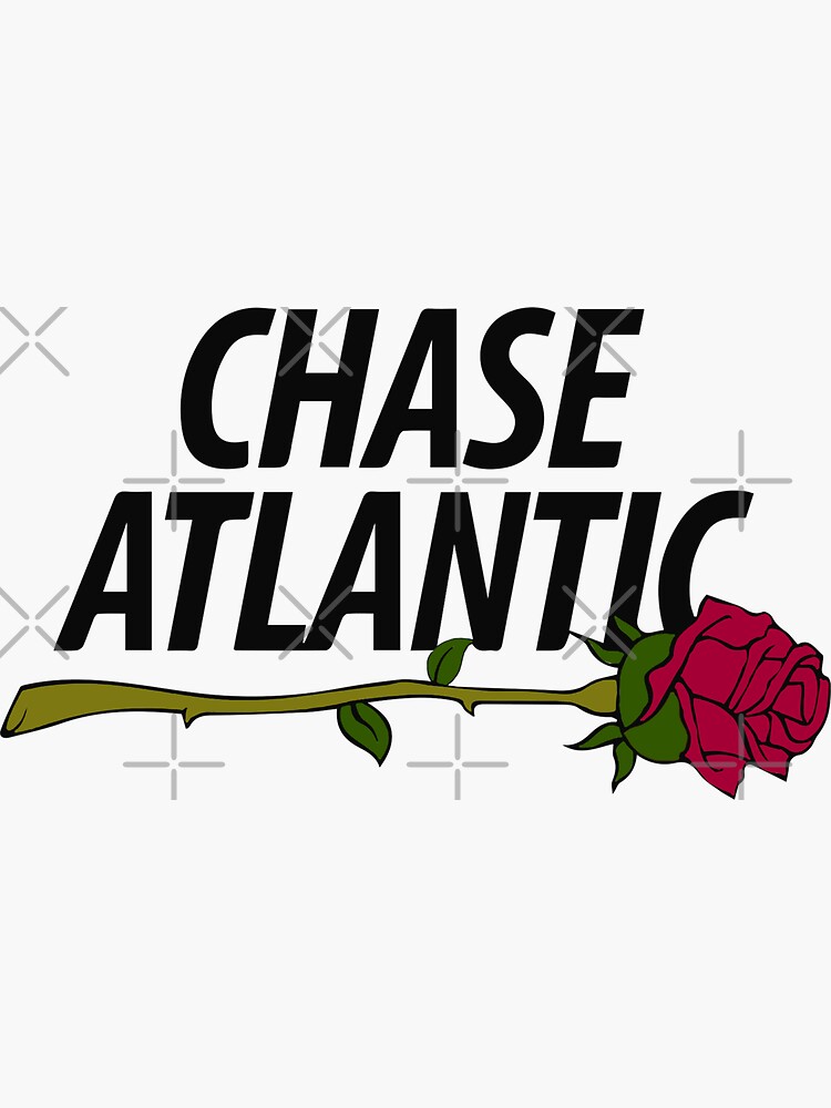 "Chase Atlantic Merch Rose Logo" Sticker for Sale by saadia ghazal ...