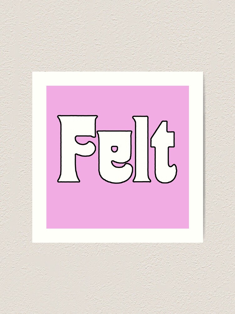 "Felt Logo" Art Print by Kulca | Redbubble