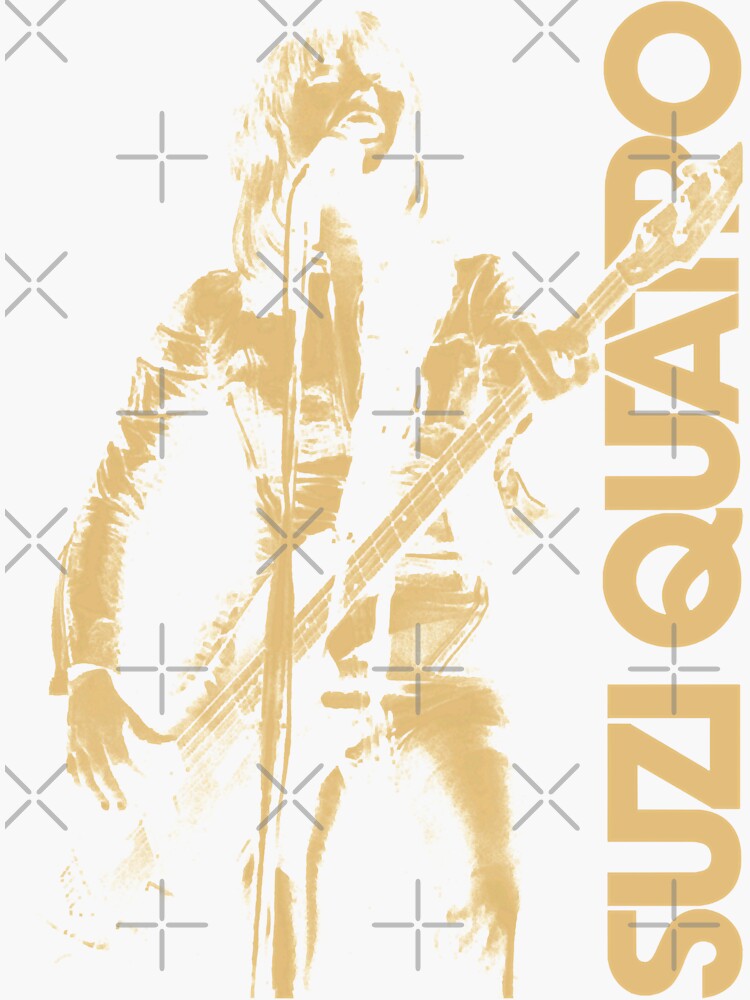 "Suzi Quatro" Sticker by boardxwater | Redbubble