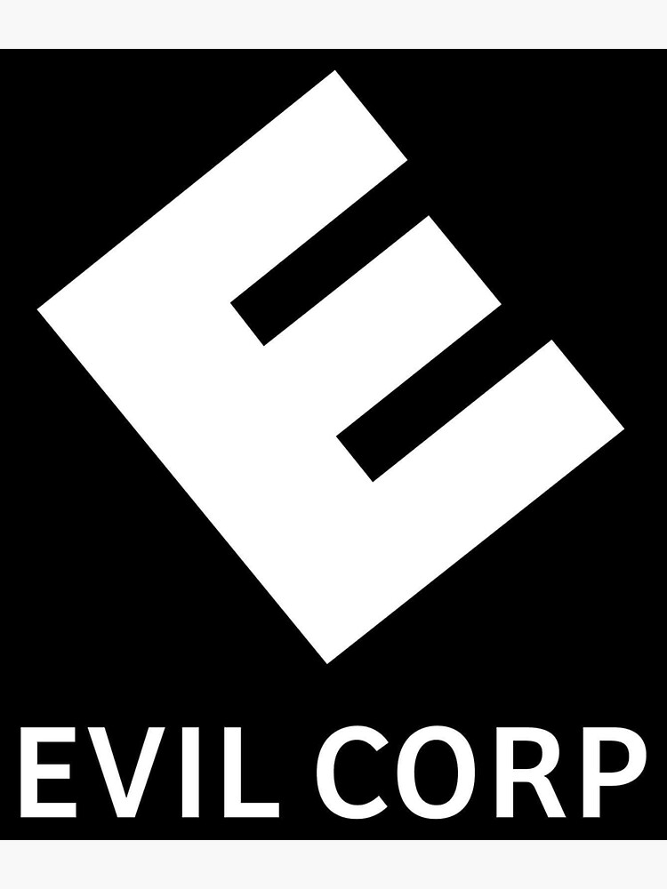 "Evil Corp" Sticker by geek--chic | Redbubble
