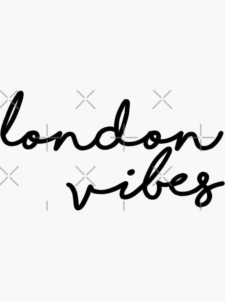 "London England vibes" Sticker by stickerting | Redbubble