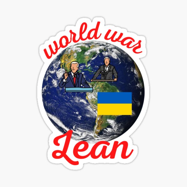 "world war lean art" Sticker for Sale by Skpfashion | Redbubble