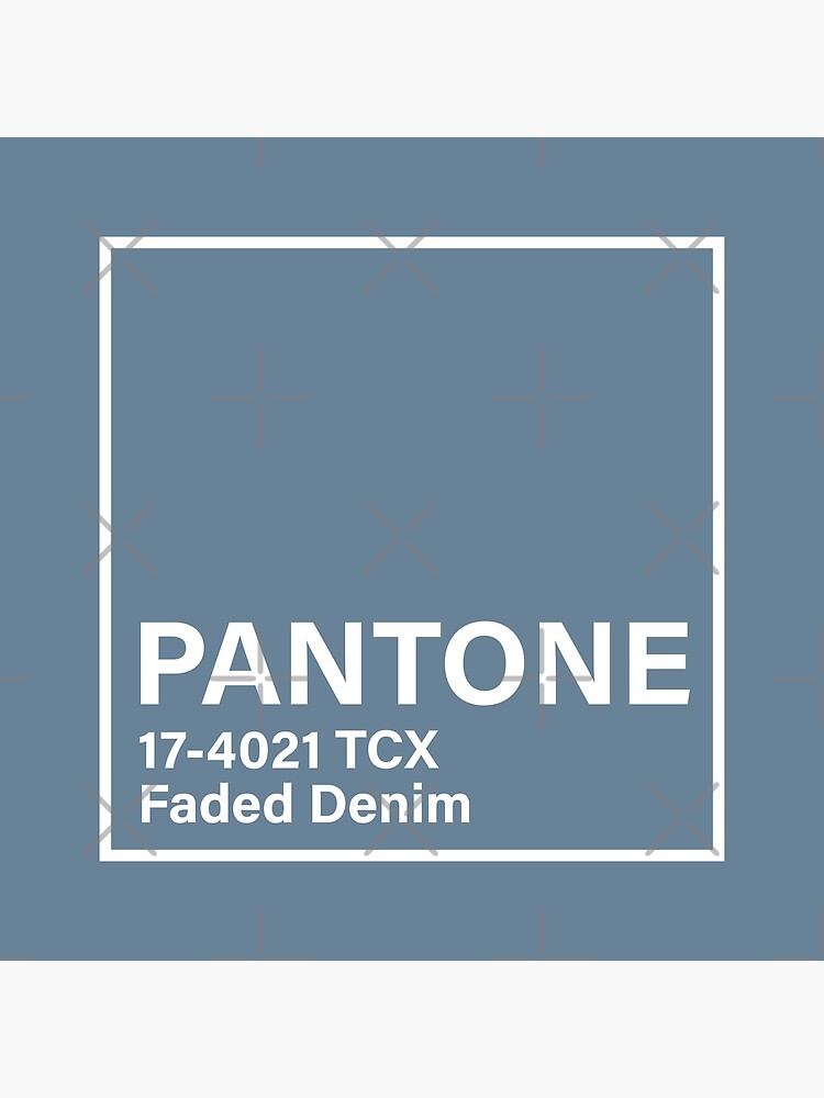 "pantone 17-4021 TCX Faded Denim" Poster for Sale by princessmi-com ...