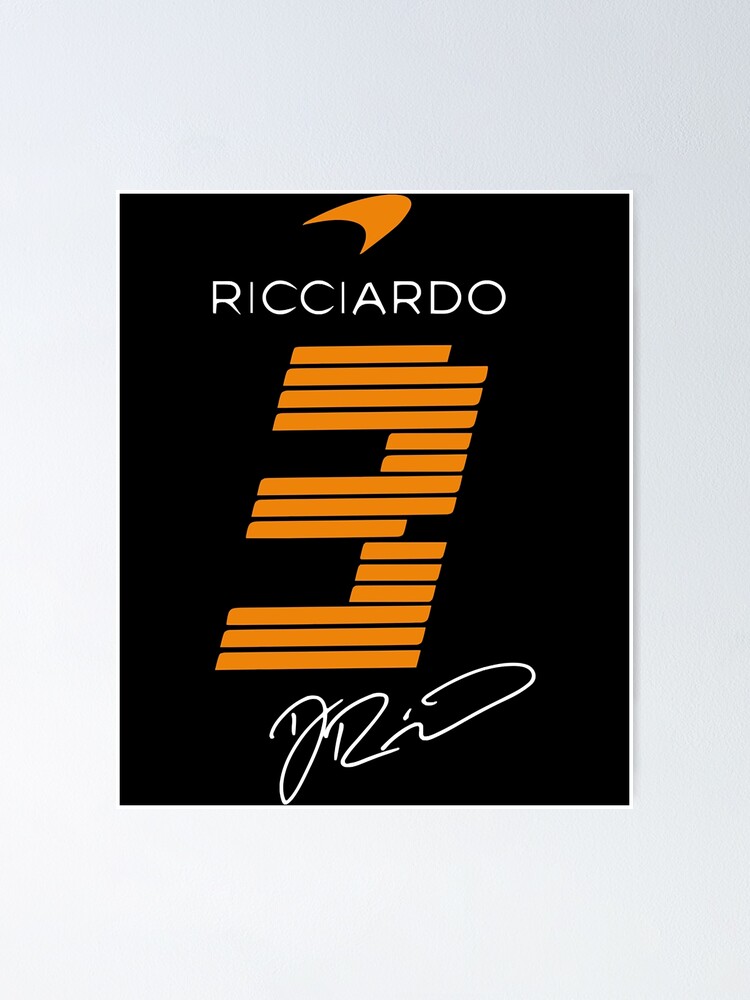 "Daniel Ricciardo 3 - F1 2022 Aktiv" Poster von LauraCJackson | Redbubble